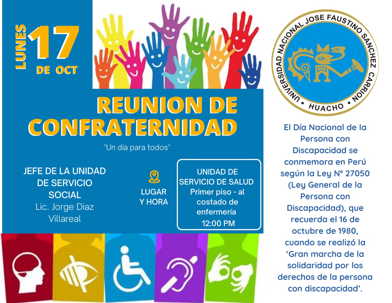 DIA NACIONAL DE LA PERSONA DISCAPACITADA SE CONMEMORA EN EL PERÚ SEGUN ...